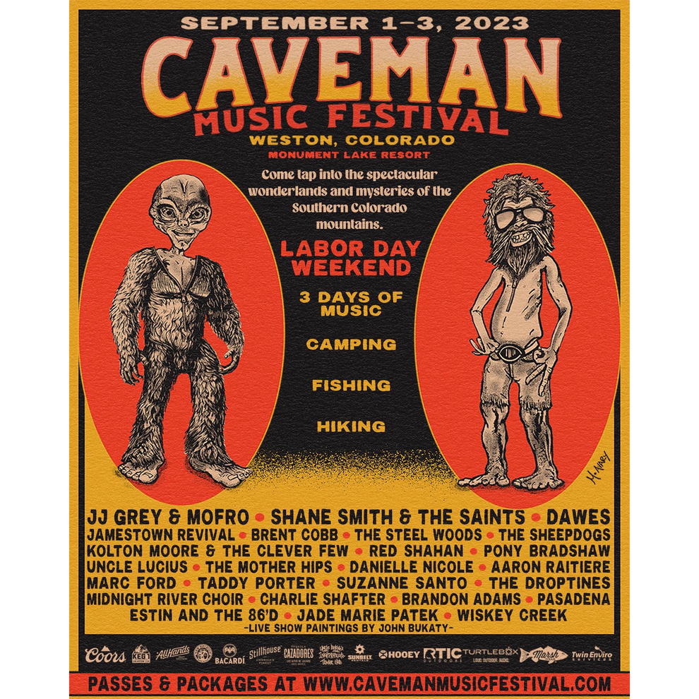 CMF23 - 18x24" Screen Print Line-Up Poster (Limited Edition) – Caveman ...